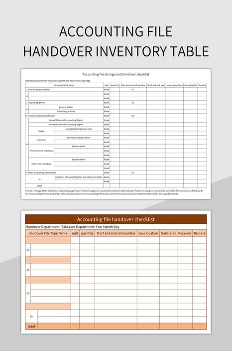 Free Handover Templates For Google Sheets And Microsoft Excel Slidesdocs
