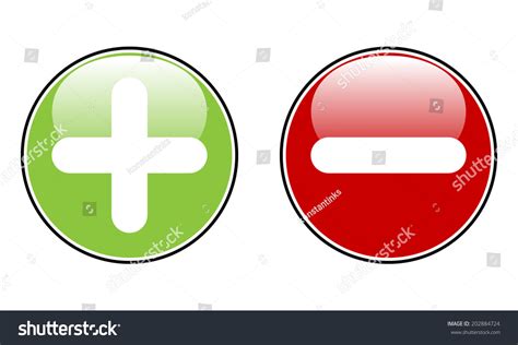 Plus Minus Buttons On White Stock Vector Royalty Free 202884724