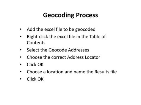 PPT Welcome To Geocoding Using ArcGIS PowerPoint Presentation Free Download ID