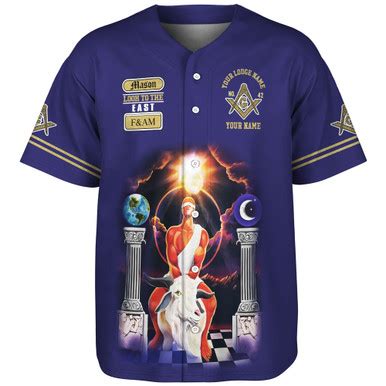 Prince Hall Freemasonry Baseball Shirt Custom Masonic Medieval Astral