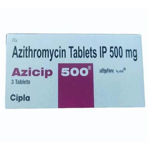 Azicip 500 Azithromycin Tablets At Rs 123 Strip Of 3 Tablets Azithromycin Tablets In Nagpur
