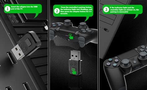 Aojaki Bluetooth Adapter For Ps4 Controller Ps5 Controller