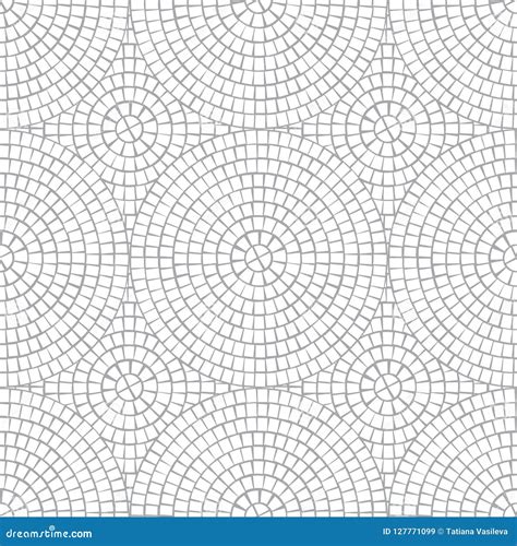 Abstract Mosaic Seamless Pattern Vector Background Endless Texture Ceramic Tile Fragments