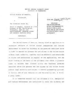 ACLU Example Of Warrant Signed By A Judge ASISTA