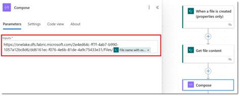 power automate save a file to onelake lakehouse hat full of data