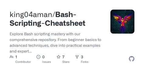Github King04amanbash Scripting Cheatsheet Explore Bash Scripting Mastery With Our