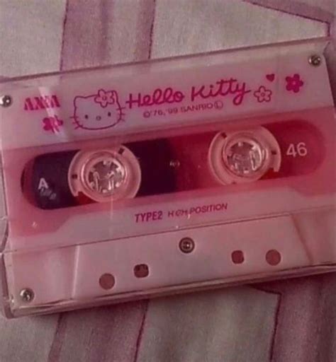 Hello Kitty Cassette Tape 📹 Hello Kitty Pink Tumblr Aesthetic Hello