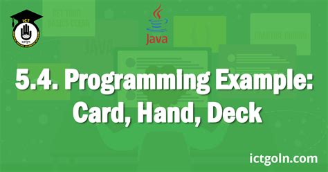Chapter 54 Programming Example Card Hand Deck Introduction To Programming Using Java