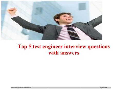 Top 5 Test Engineer Interview Questions With Answers