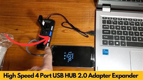 High Speed 4 Port Usb Hub 2 0 Adapter Expander Review Temu