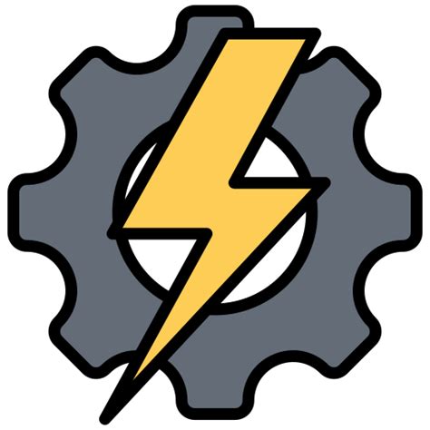 전기 같은 무료 산업개 아이콘