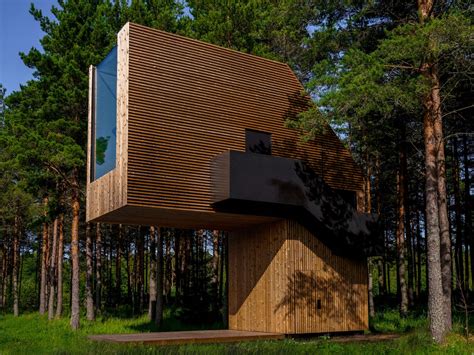 Arsenit Nestles One Legged Treehouse In Estonian Pine Forest