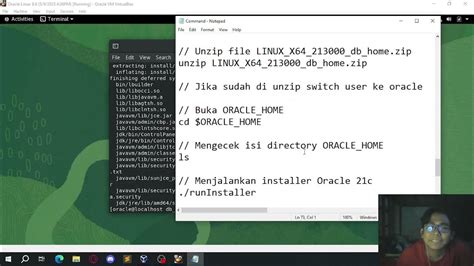 Tutorial Instalasi Oracle Database 21c Youtube