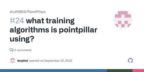 What Training Algorithms Is Pointpillar Using Issue 24 Zhulf0804