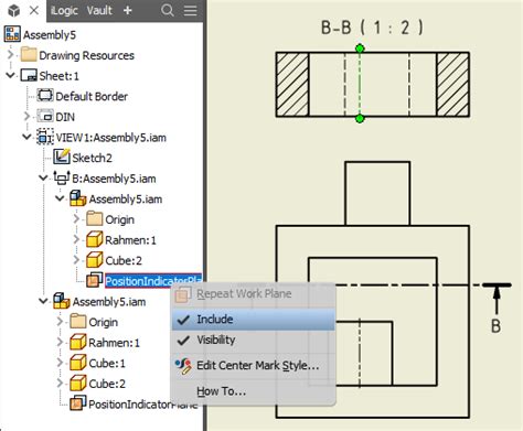 Some Components Are Not Visible In Section View In Inventor Drawing Environment