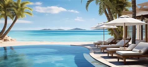 Premium Ai Image Resort Concept Ai Generated Image