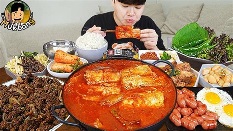 Asmr Mukbang 집밥 직접 만든 소불고기 갈치조림 계란후라이 김치 먹방 And 레시피 Korean Home Meal
