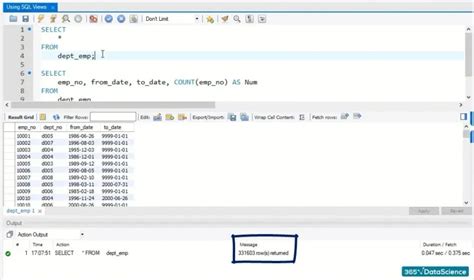 Introduction To SQL Views 365 Data Science