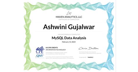 Ashwini Gujalwar On Linkedin Mysql Data Analysis • Ashwini Gujalwar