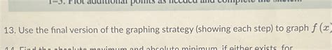 use the final version of the graphing strategy