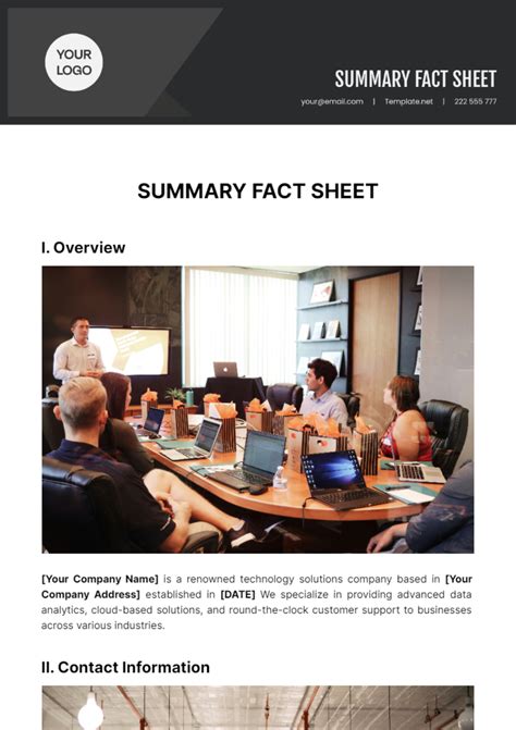 Free Benefits Summary Sheet Hr Template To Edit Online
