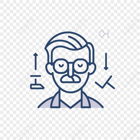 개요 디자인을 가진 과학자의 선형 아이콘 벡터ui스케치 Png 일러스트 무료 다운로드 Lovepik
