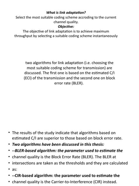 What Is Link Adaptation Pdf Radio Telecommunications