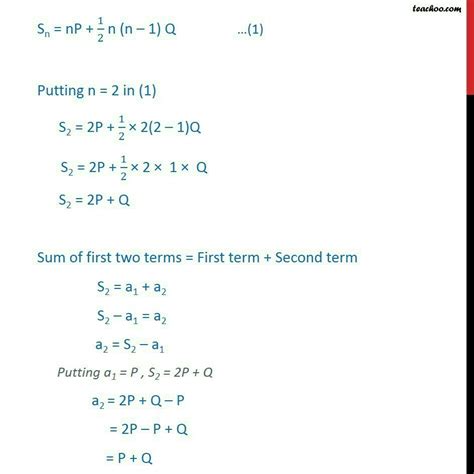 If Sn Np 1 2n N 1 Q Where Sn Denotes The Sum Of First N Terms Of An A P Then Find Their Common