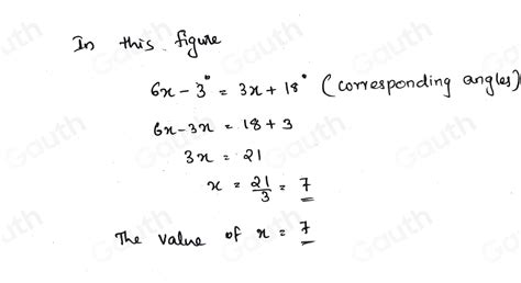 Solved The Diagram Shows Three Straight Lines Two Of The Lines Are Parallel Work Out The