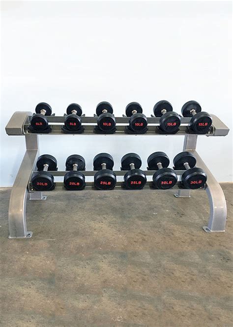 Modular Two Tier 6 Pairs Dumbbell Rack Weights And Bars Weights