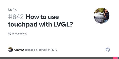 How To Use Touchpad With Lvgl · Issue 842 · Lvgllvgl · Github