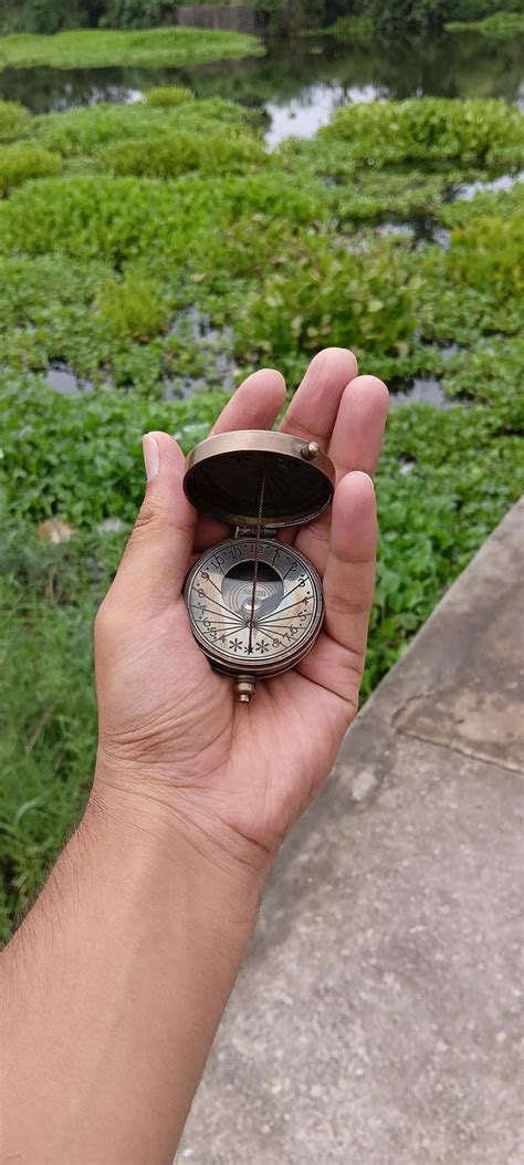 Antique Sundial Thread Compass Engraved Sir Lord Kelvin Made For