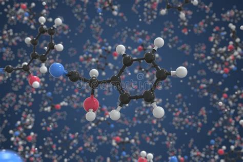 Mandelonitrile Molecule Stock Illustrations 4 Mandelonitrile Molecule