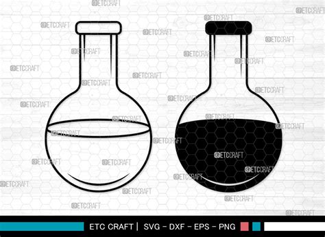 Volumetric Flask Svg Volumetric Flask Graphic By Pixel Elites