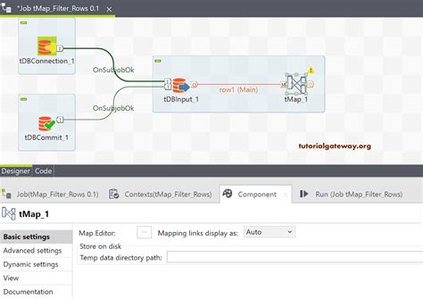 talend tmap filter rows