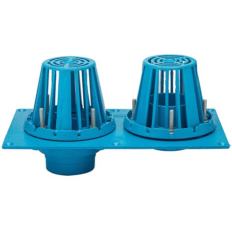 Zurn Rd2130 Nh4 Ci 8 1 8 Cast Iron Combination Roof Drain And Overflow