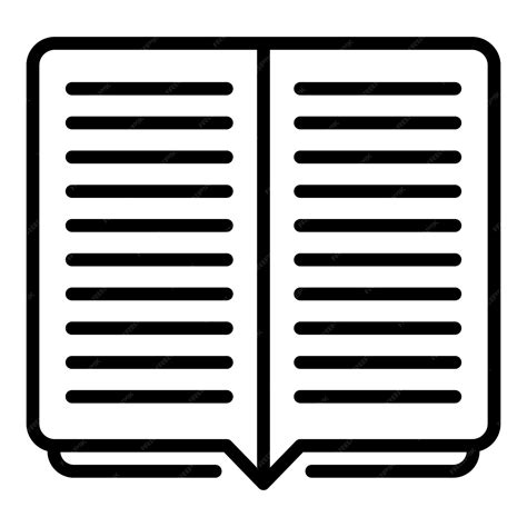 Premium Vector Open Book Report Icon Outline Open Book Report Vector Icon For Web Design