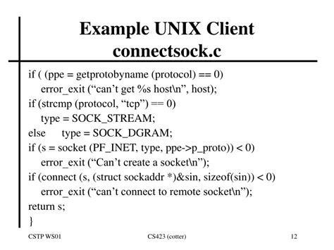Ppt Sockets Programming In Unix Powerpoint Presentation Free