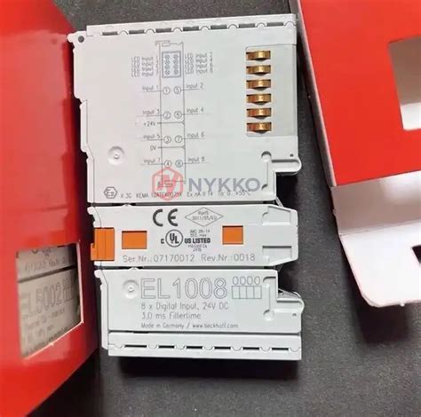 Original New Ethercat Terminal 8 Channel Digital Input 24 V Dc 3 Ms El1008 Buy El1008 Ethercat