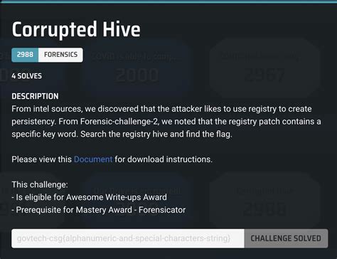 STACK 2020 Corrupted Hive Forensics Nandy Narwhals CTF Team