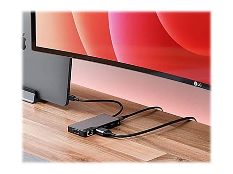 ALOGIC USB C Fusion MAX 6 In 1 Hub V2 Docking Station USB C 3 1 Gen 1 VGA HDMI 1GbE Office Depot