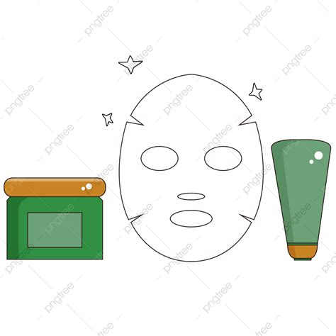 마스크 팩 세트 일러스트 얼굴 마스크 페이스 마스크 시트 화이트 마스크 Png 일러스트 및 Psd 이미지 무료 다운로드 Pngtree