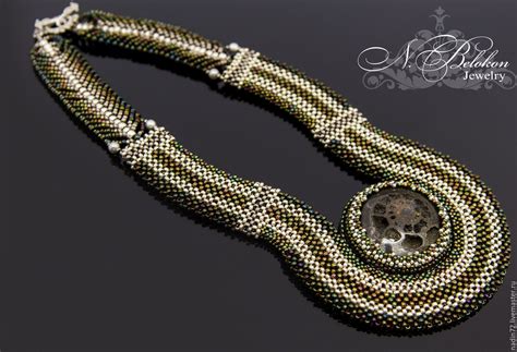 Купить Чокер зеленый украшения ручной работы украшение на шею украшение чокер колье кулон