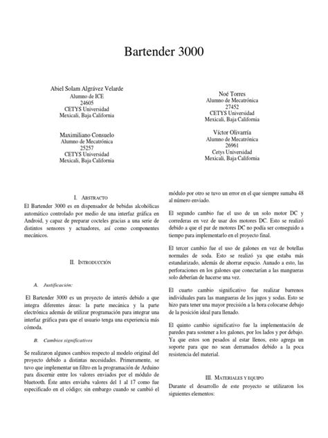 Proyecto Final Sensores Y Actuadores Pdf Arduino Electrónica