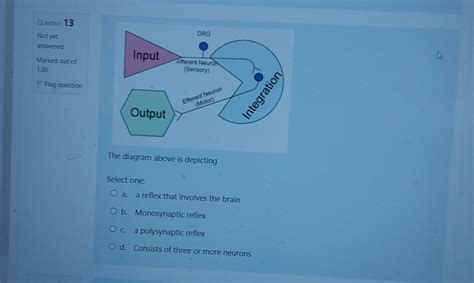 Solved The Diagram Above Is Depicting Select One A A