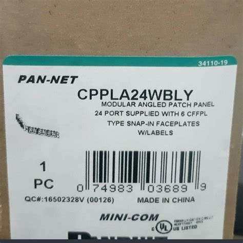 Jual Panduit Frame Patch Panel Port Angled CPPLA WBLY Jakarta Pusat Electric Network