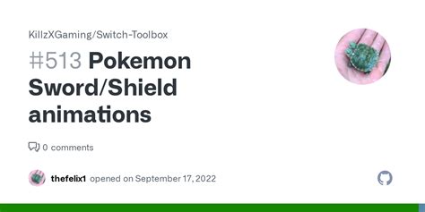 Pokemon Sword Shield Animations · Issue 513 · Killzxgaming Switch Toolbox · Github