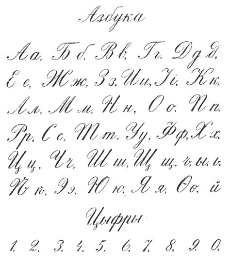 Russian Letters In Cursive