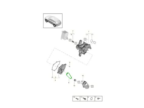 Porsche 95b 1 Macan 2 0l Toothed Belt Water Pump 95812160500 95812160500 Design 911