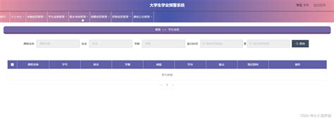 Springboot毕设项目大学生学业预警系统32k4ejava VUE Mybatis Maven Mysql sprnig